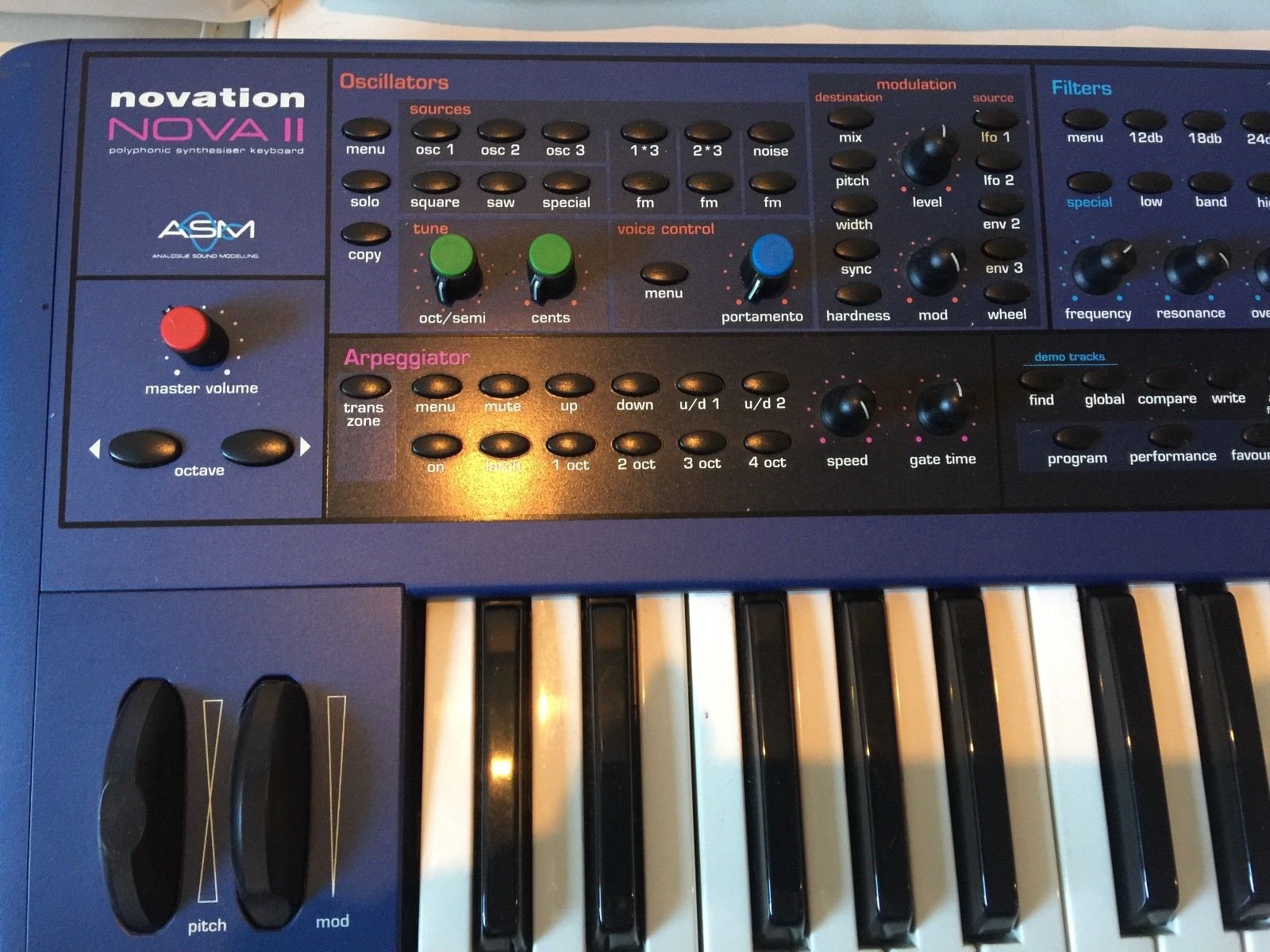 MATRIXSYNTH: Novation Nova II Synthesizer SN 10067