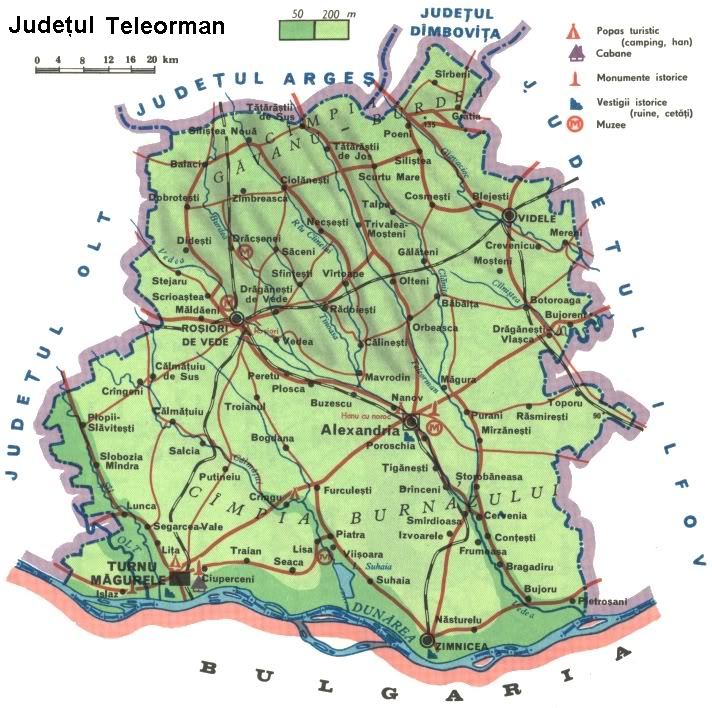 Romania Live: Alexandria live webcam Harta rutiera Teleorman