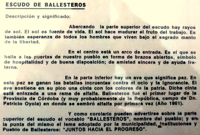BALLESTEROS : Escudo de Ballesteros