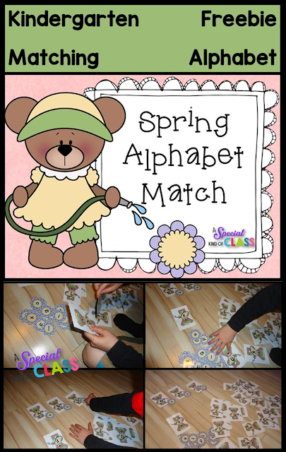 A special kind of class: Spring Alphabet Freebie