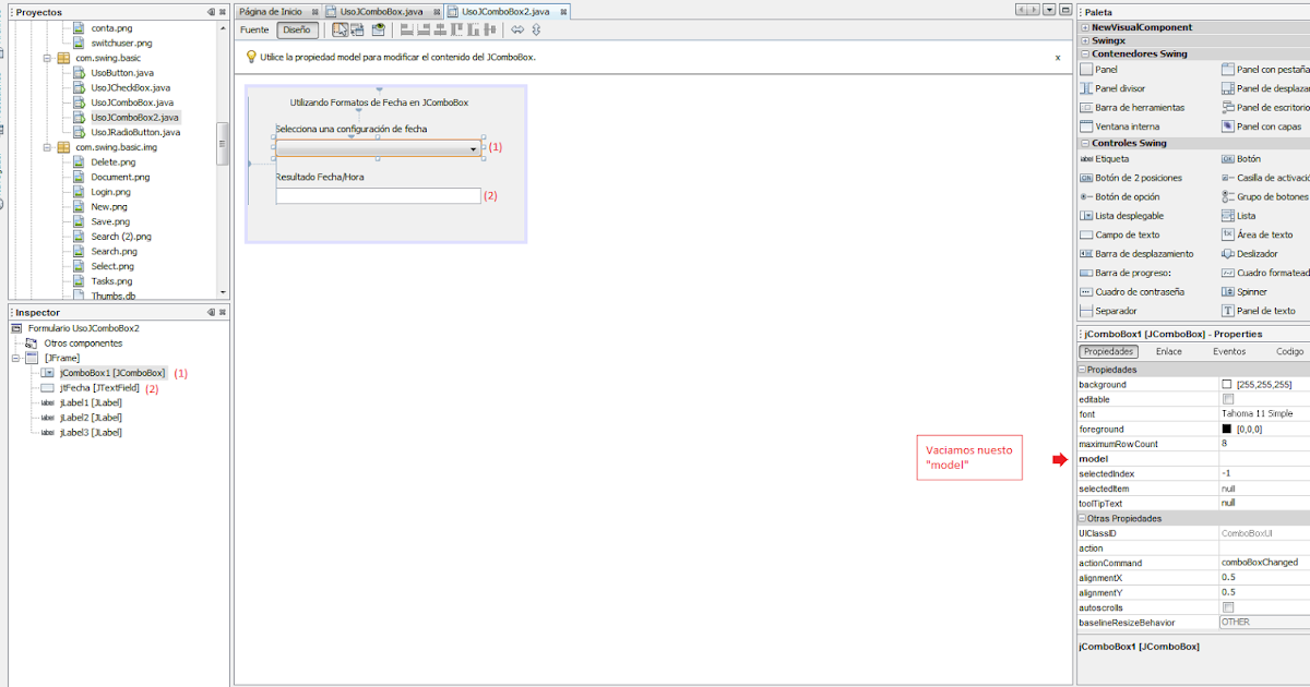 Cursos y tutoriales prácticos de programación en Java: Uso básico de elementos Swing con ...