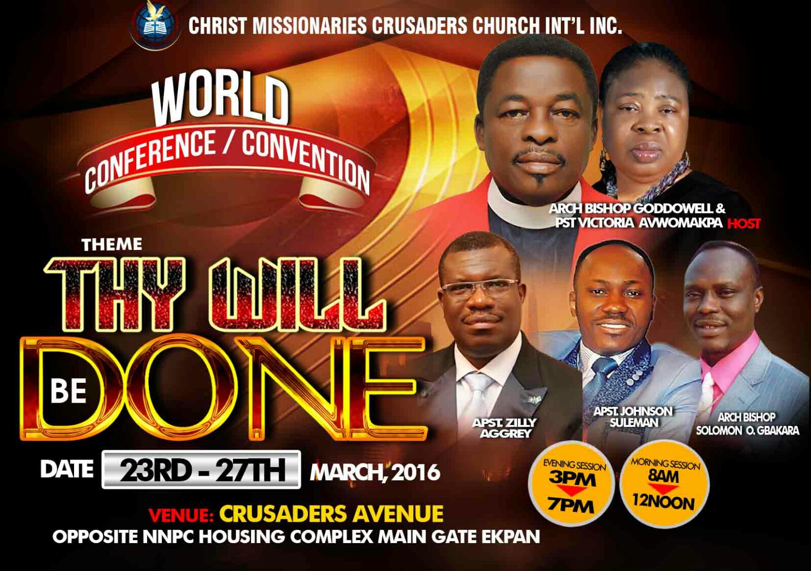 Christ Missionaries Crusaders Church int'l Inc.: 02/16/16
