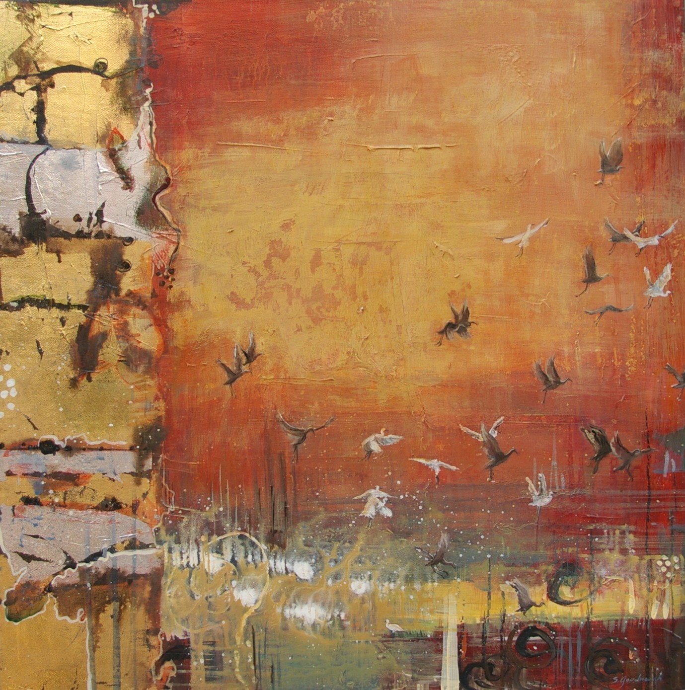 Sarah Goodnough - Celebrate Life Through Art: Birds in Flight Paintings