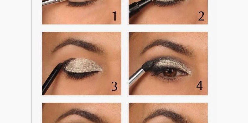Silver Glittery Eyeshadow Tutorial - Paris Inspiration Fashion Look 2015
