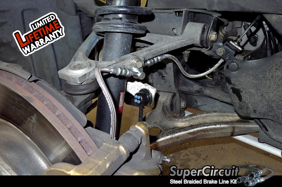 SUPERCIRCUIT Steel Braided Brake Lines: Mazda RX-8 Steel Braided Brake ...