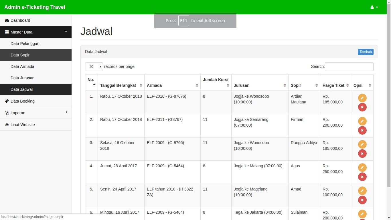 Source Code Aplikasi E Ticketing Penjualan Tiket Online Travel Yukcoding