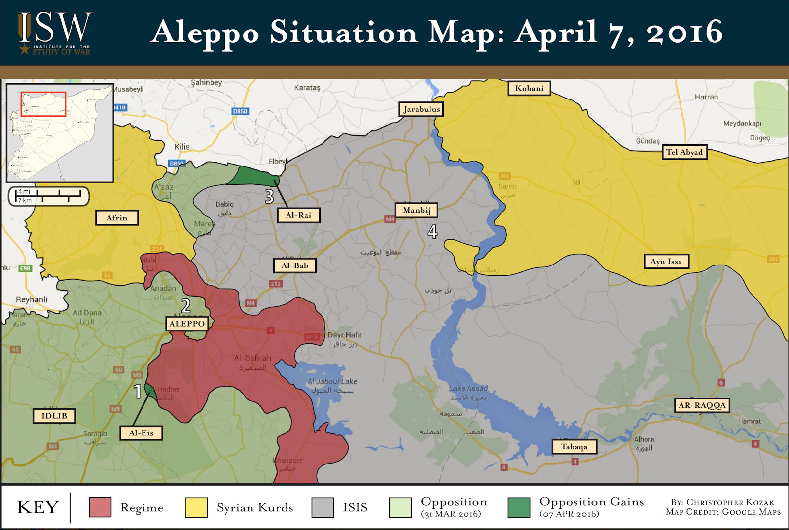 ISW Blog: Aleppo Warning Update: April 7, 2016