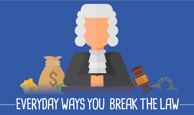 Everyday Ways You Break the Law #Infographic - Visualistan