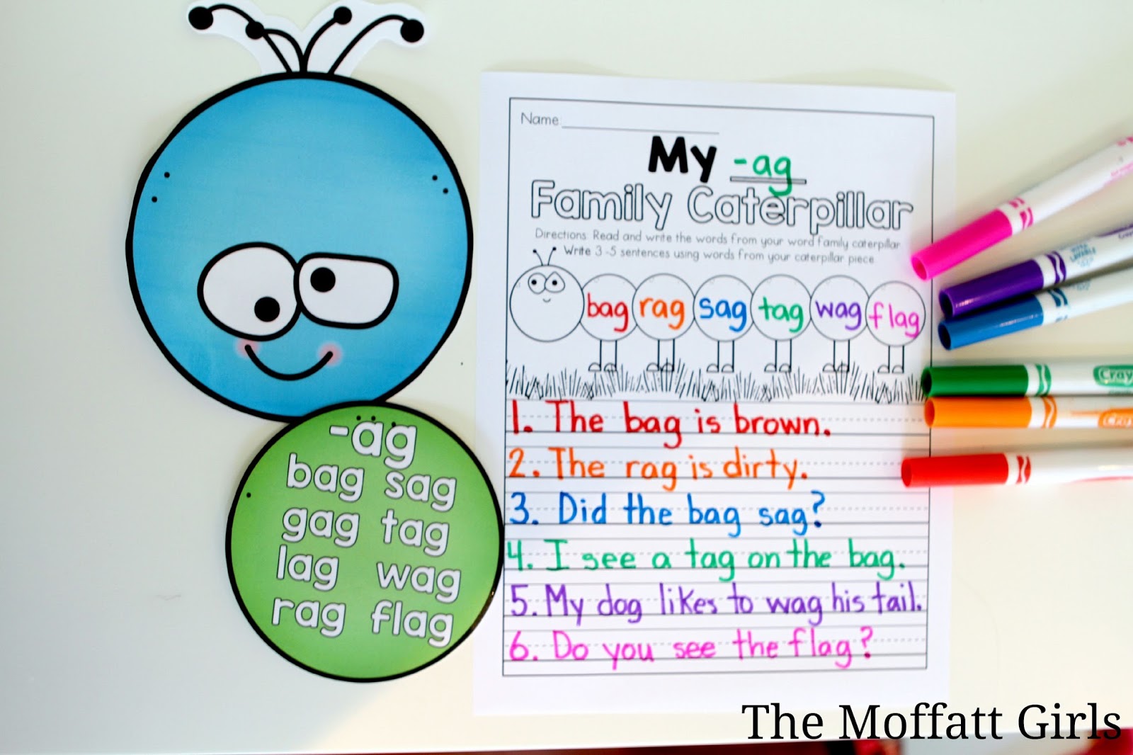 Word Family Caterpillar