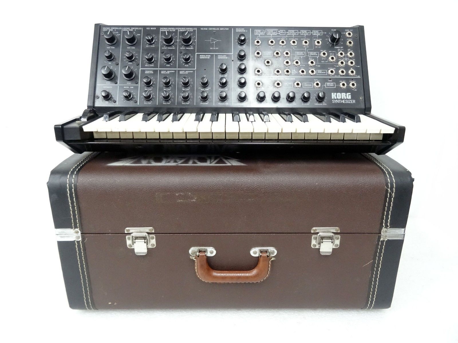 MATRIXSYNTH: KORG MS-20 SN 143980 with Original Leather Case