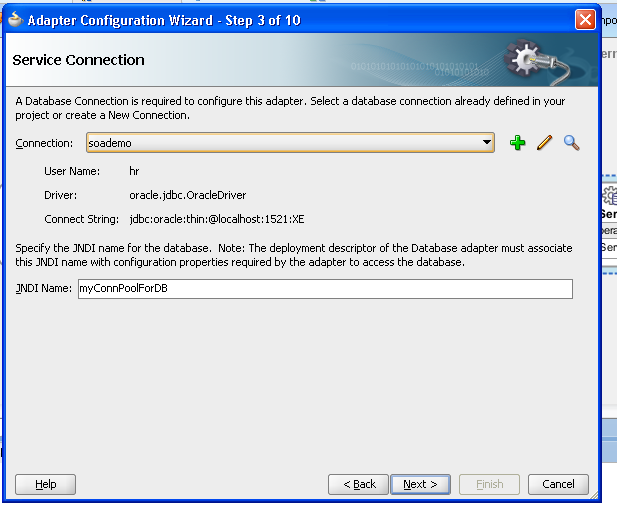 Soa And Bpm My Learnings Configuring Database Adapter In Oracle Soa Suite 11g
