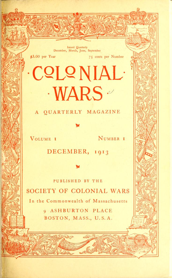 Genealogy: Beyond the BMD: Society of Colonial Wars