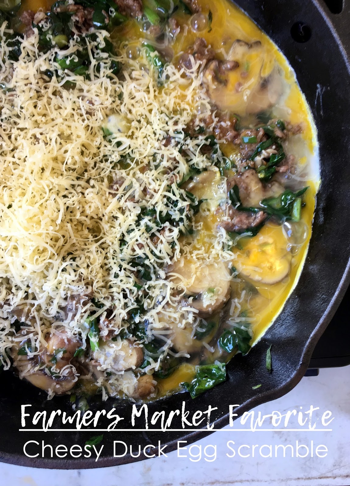 Notes from Maggie's Farm: Farmers Market Favorite | Cheesy Duck Egg ...
