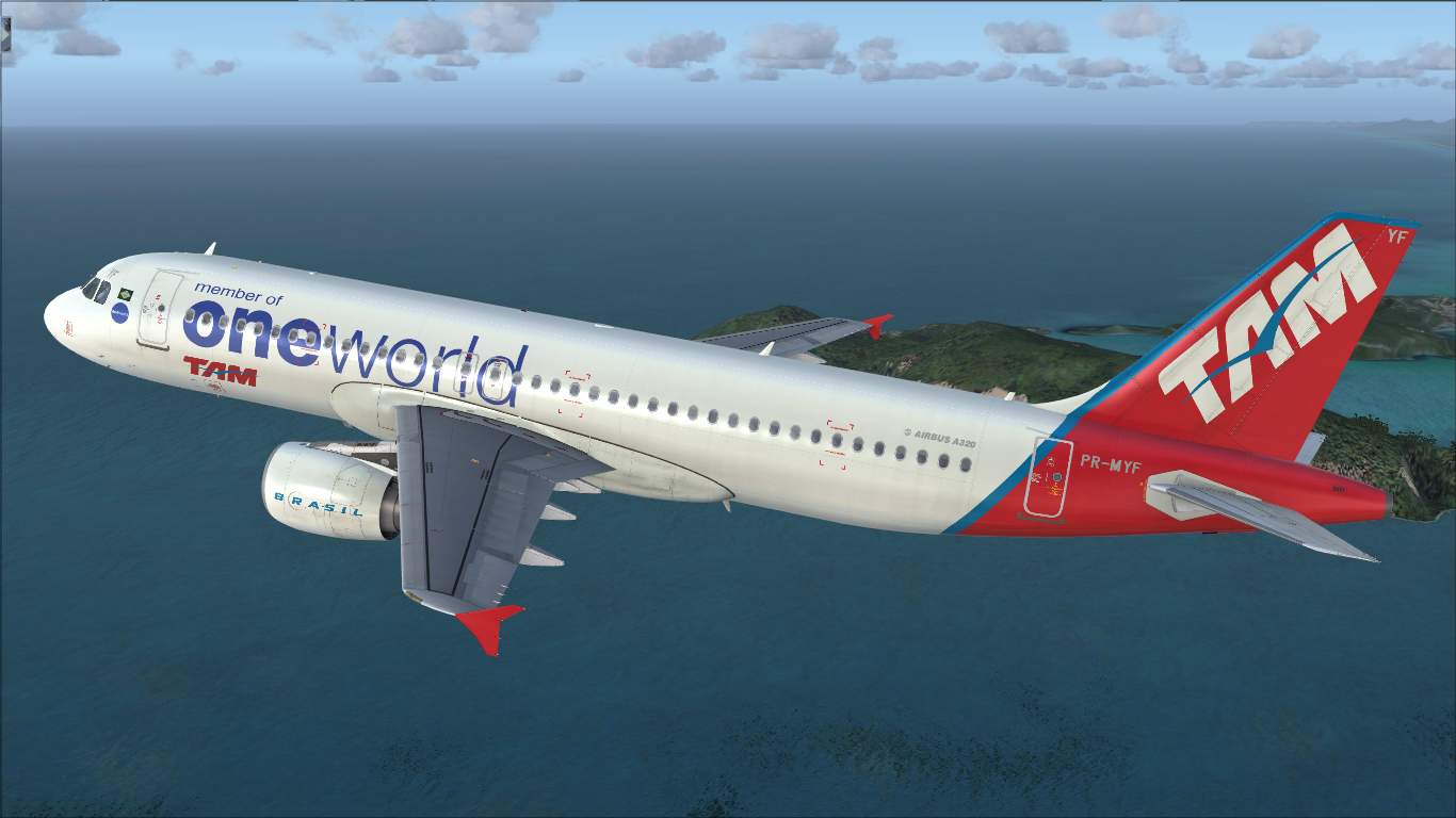 Texturas Brasileiras: TAM Linhas Aéreas "oneworld" PR-MYF Airbus A320