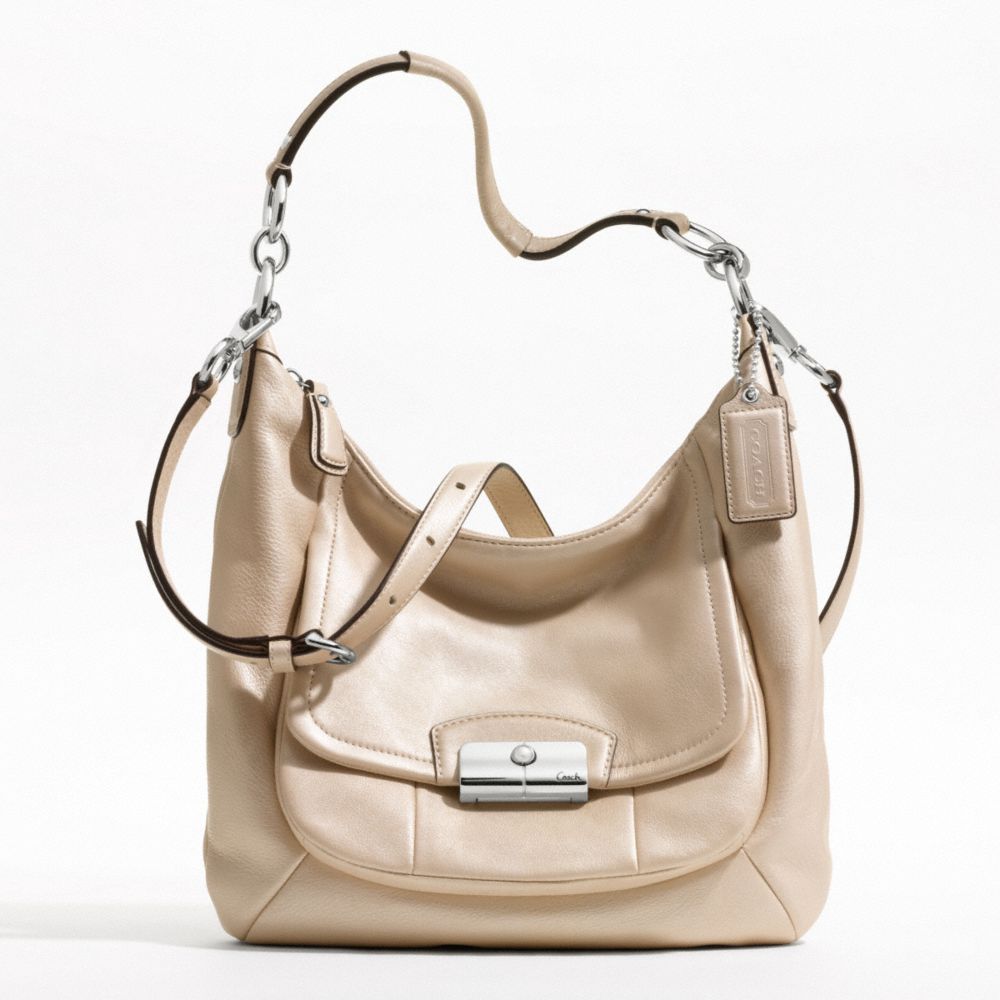 LUXURY HANDBAGS: Coach Kristin Hobo Leather