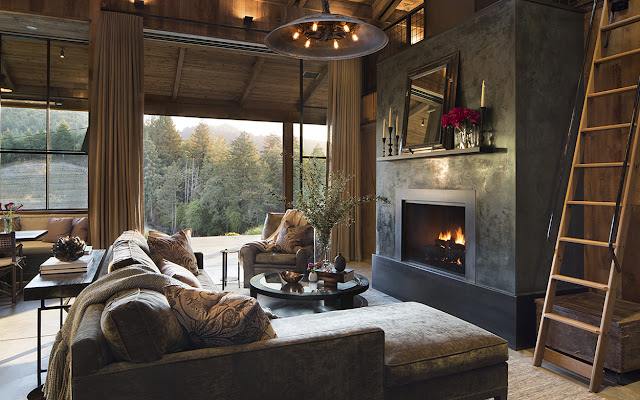 Wooden dream cabin in the woods by Jennifer Robin Interiors
