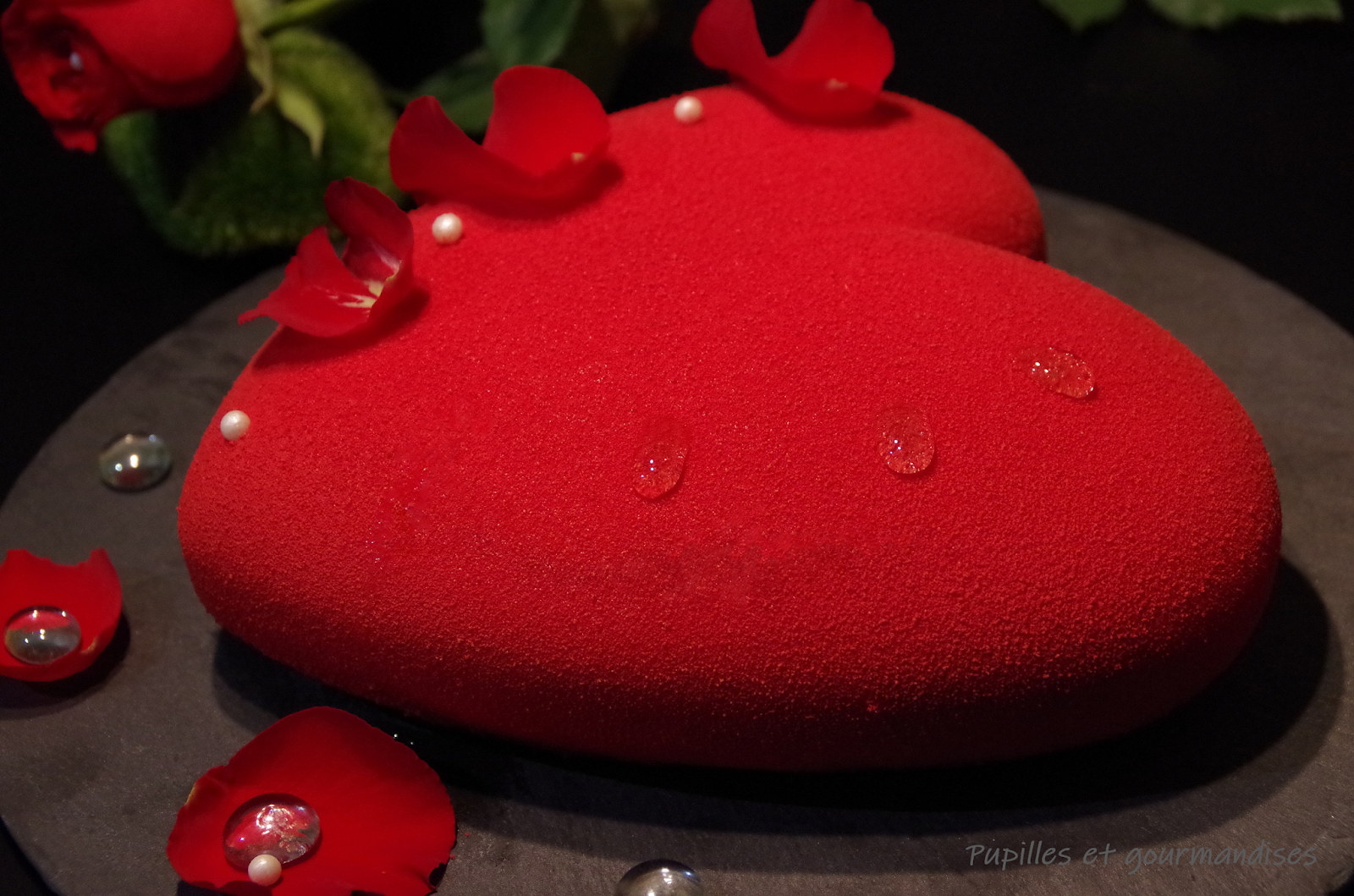Entremets vanille fruits rouges