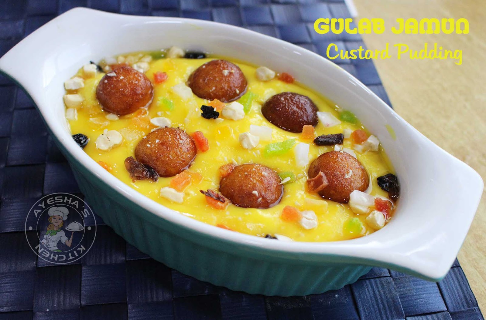 GULAB JAMUN CUSTARD PUDDING - YUMMY PUDDING RECIPE