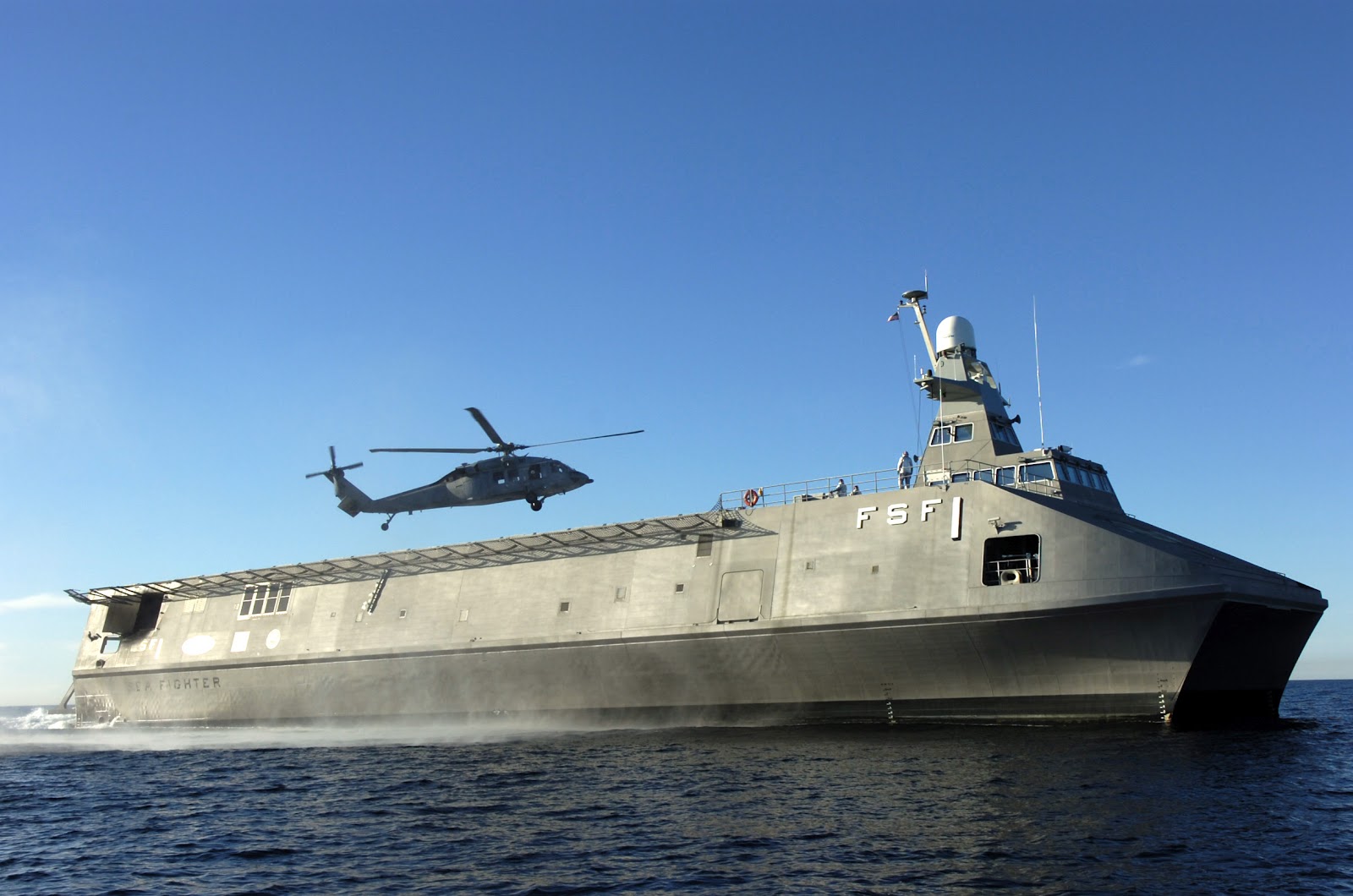 Sea Fighter (Fast Sea Frame FSF-1) Experimental Littoral Combat Ship ...