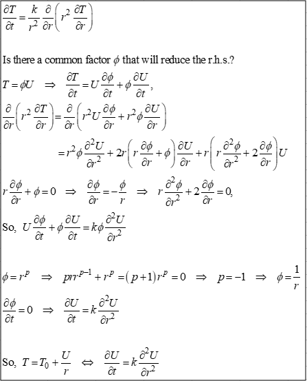 httprover's 2nd blog: The Solution of Fourier's Equation for a Sphere httprover's 2nd blog: The Solution of Fourier's Equation for a Sphere