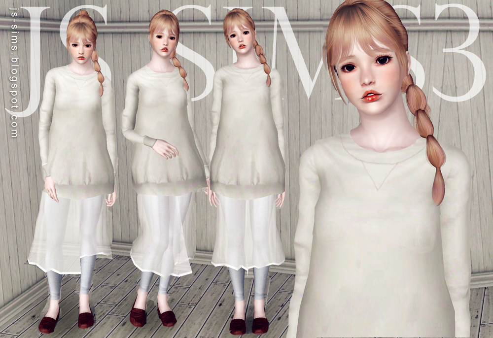 [JS SIMS 3] Dot See-through Layered OPS－JS SIMS｜痞客邦