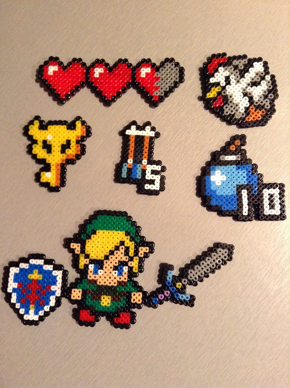 Créations d'une geekette: Créations Hama : Thème ZELDA