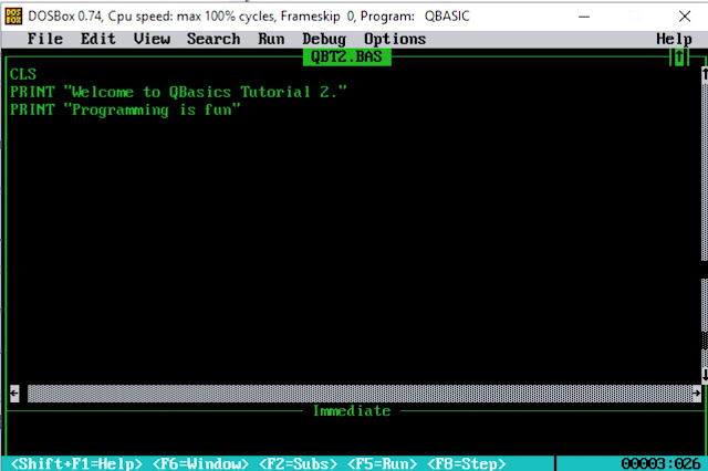 QBASIC TUTORIAL 2 - CLS ~ ELITCODE - Learning Starts Here