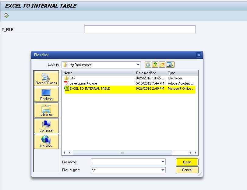 Sap Abap Sap Ui5 Sap Fiori Upload Data From Excel To Internal Table