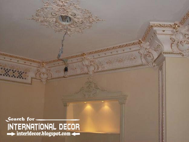 Luxury plaster ceiling coving and plaster cornice