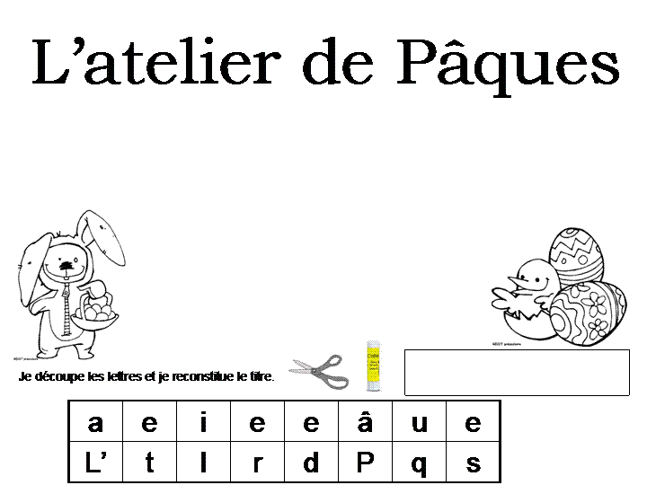 Maternelle: L’atelier de Pâques par Friederike Rave et Bruno Hächler ...