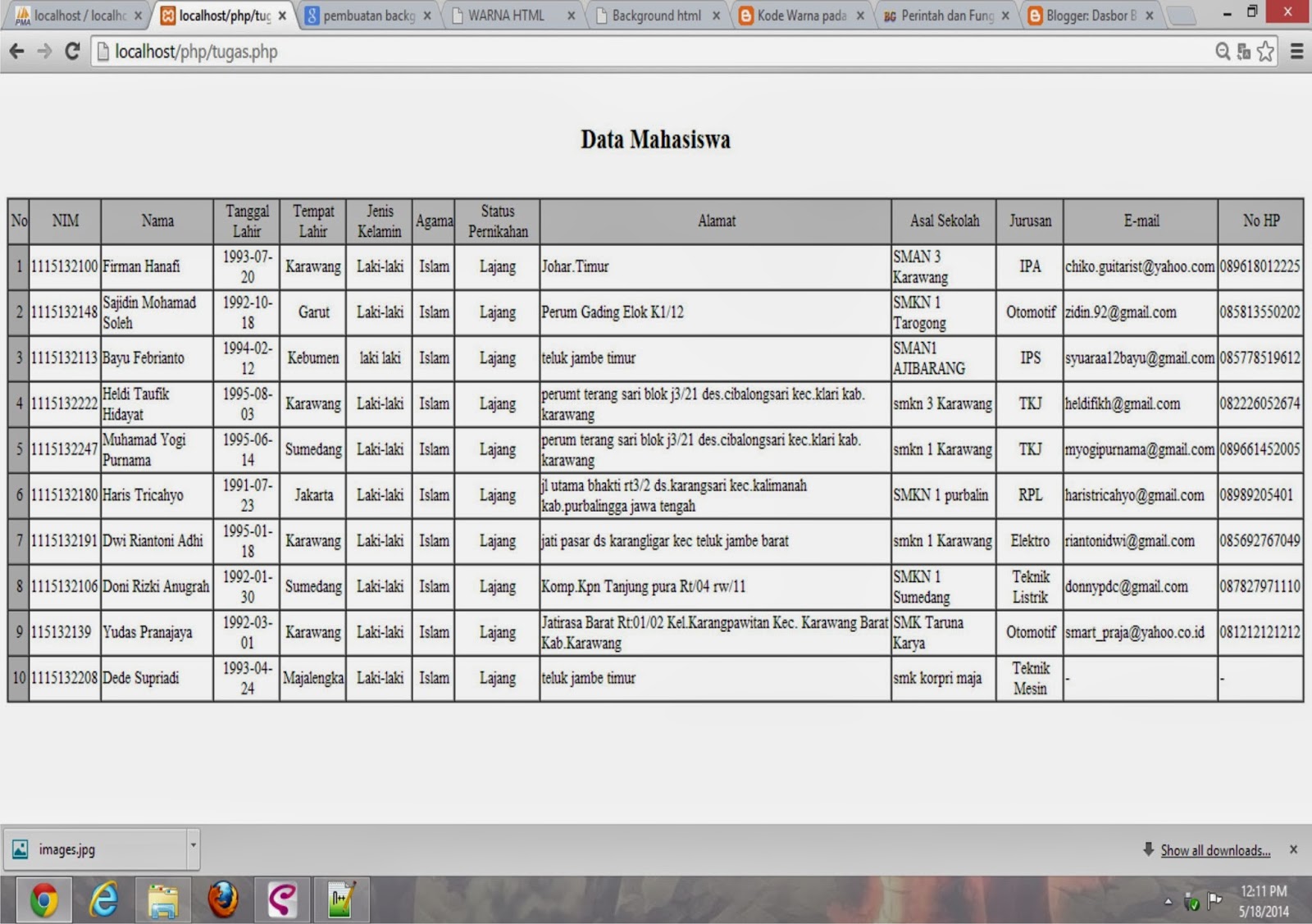 Tugas 7_( Membuat Database dan Table ) - Catatan Donny