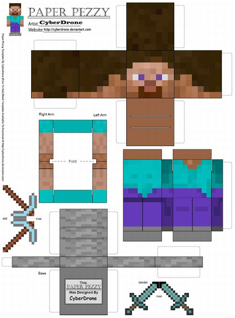 Paper Minecraft Dolls - How to Do Step by Step - My Best Partys