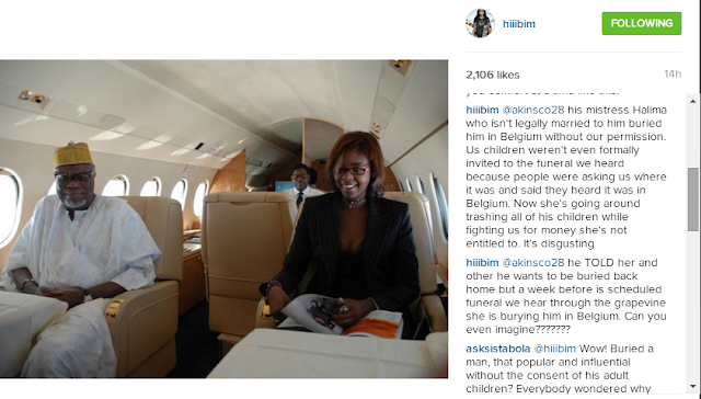 Daughter of late billionaire, Deinde Fernandez, calls out her father's ...