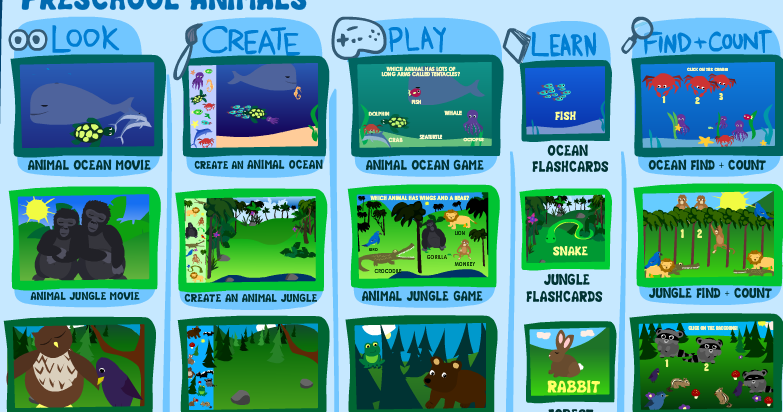 LEARNING TOGETHER: Games about animals