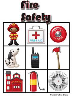 Educational Kismet : Fire Safety Bingo