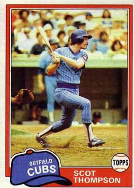 80's Cubs Cards: 1981 Topps Chicago Cubs Checklist