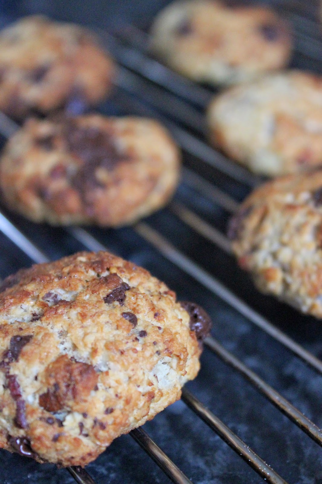 La Page Cornée: Breakfast cookies (banane, chocolat et pécan)