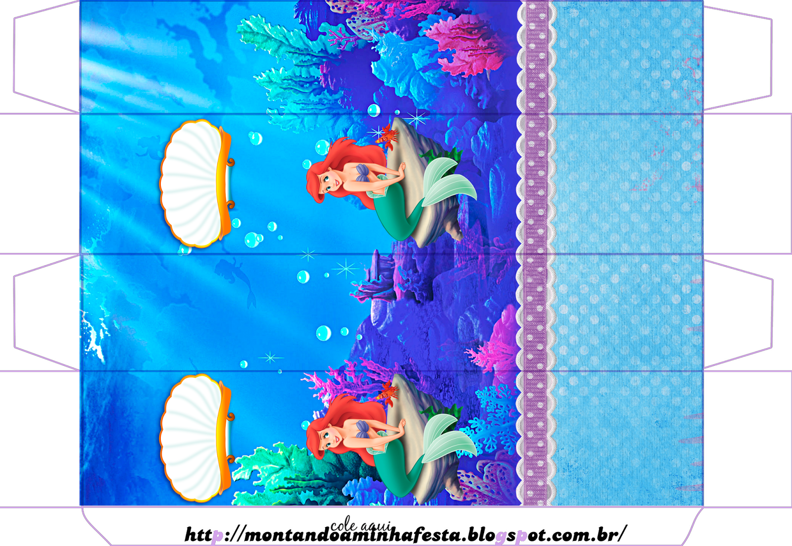 The Little Mermaid Birthday: Free Printable Boxes. - Oh My Fiesta! in ...