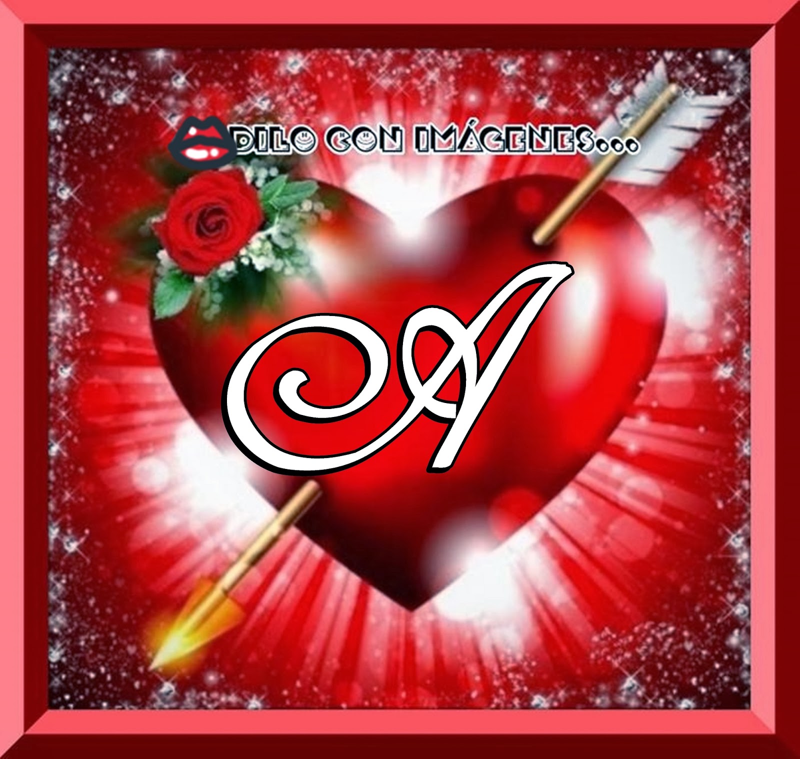 ♥ ♥DILO CON IMÁGENES♥ ♥: Abecedario,corazón flechado...