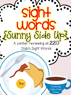 Funky Fresh Firsties: Sight Words {Sunny Side Up}