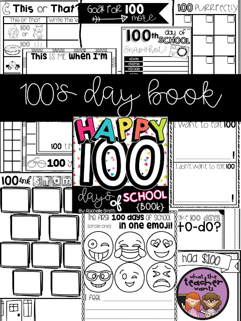 What the Teacher Wants!: 100's Day Book for the 100th Day of School!