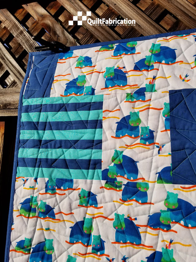 Hippo Blue Quilt
