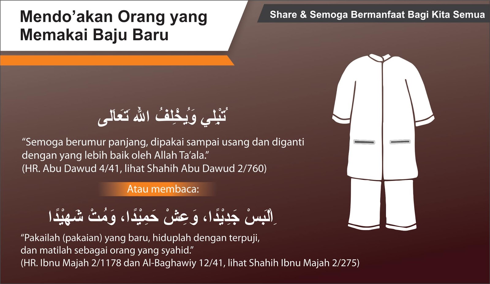 Doa Untuk Orang yang Memakai Baju Baru - Agen87