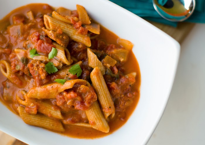 Spicy Tomato Pasta Stew. Easy Vegan Dinner + 3 secret ingredients ...