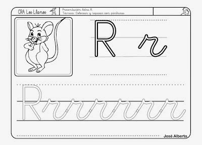 NO QUIERO SER PETER PAN: REPASO LA LETRA R