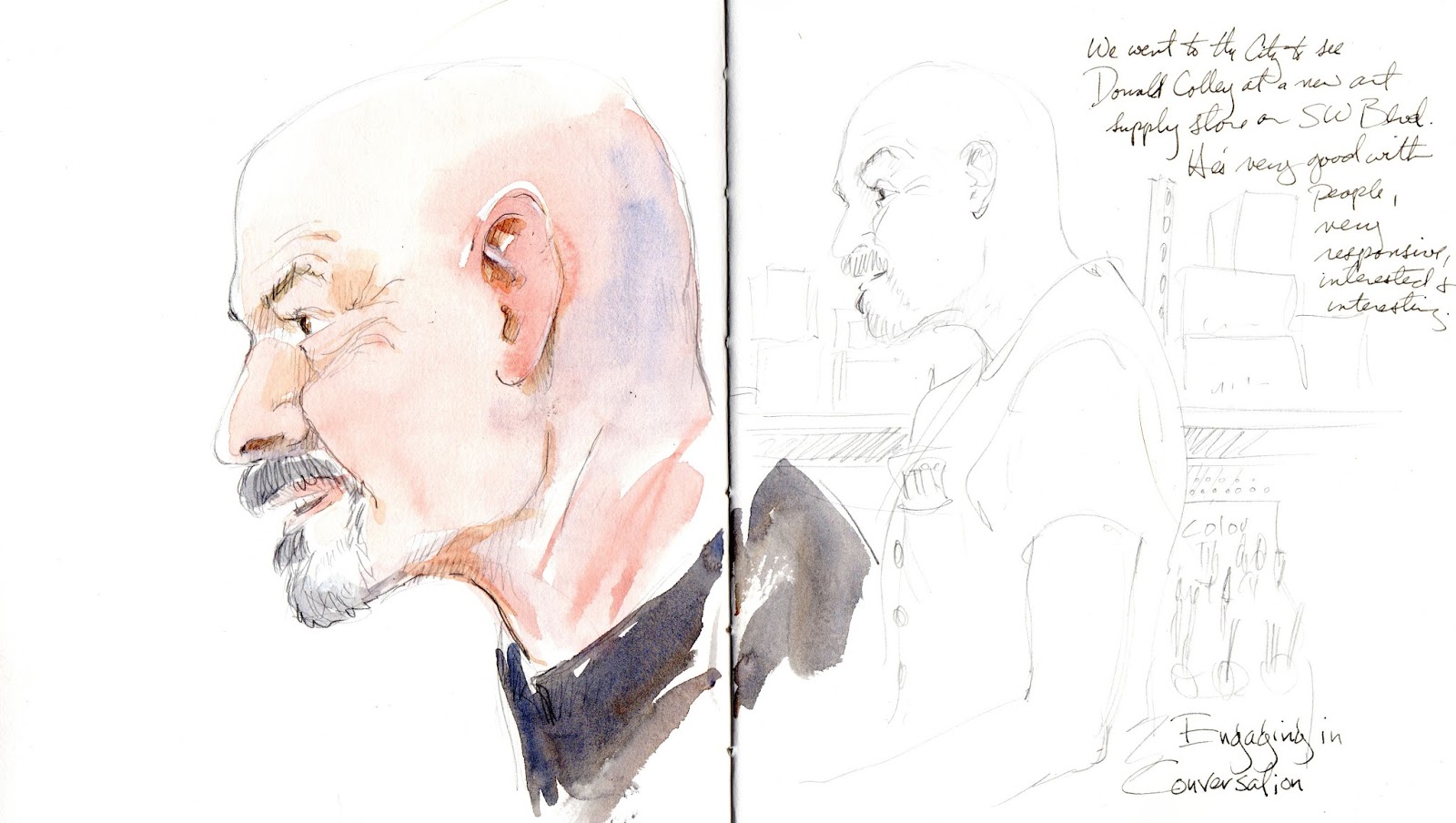 Urban Sketchers Midwest: Urban Sketcher Donald Owen Colley in Kansas City!