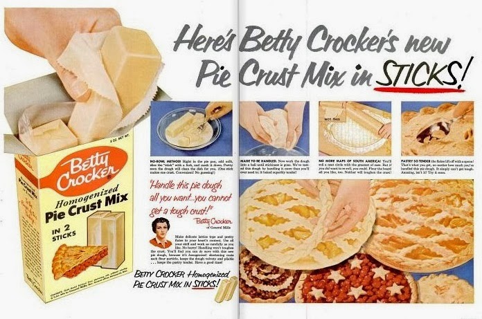 1950's advertising and pop culture: 1955 Pie Crust in sticks from Betty ...