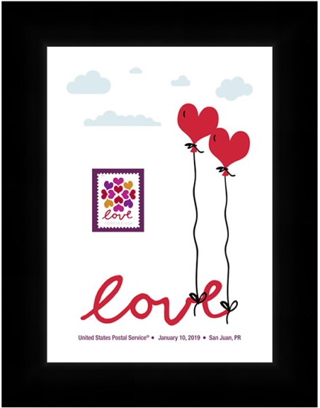 Rainbow Stamp Club: Hearts Blossom - New Love stamp from USPS