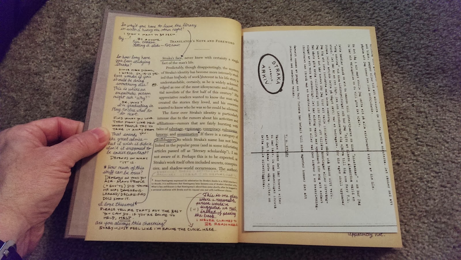 SFiles22: List of Book Inserts