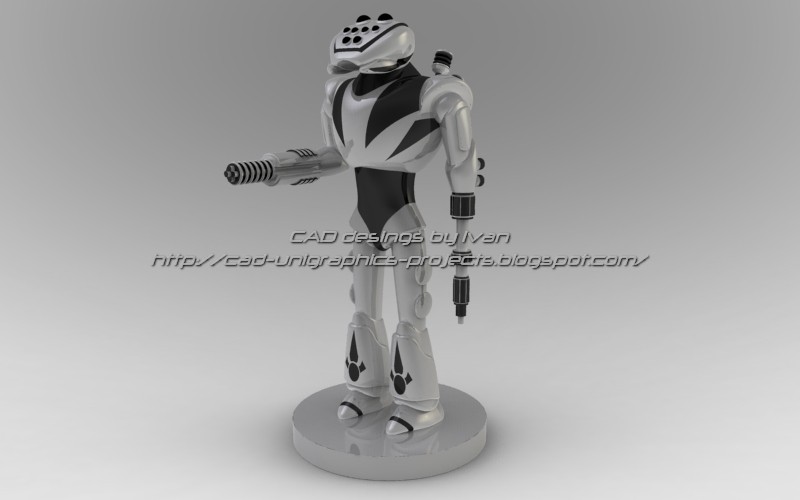 CAD designs by Ivan: Widowmaker robot, model